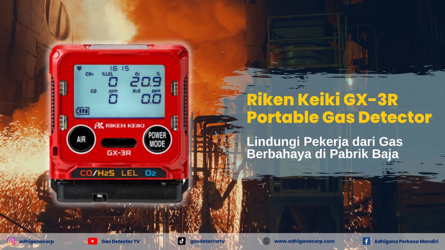 Gas Detector Riken Keiki GX-3R: Lindungi Pekerja